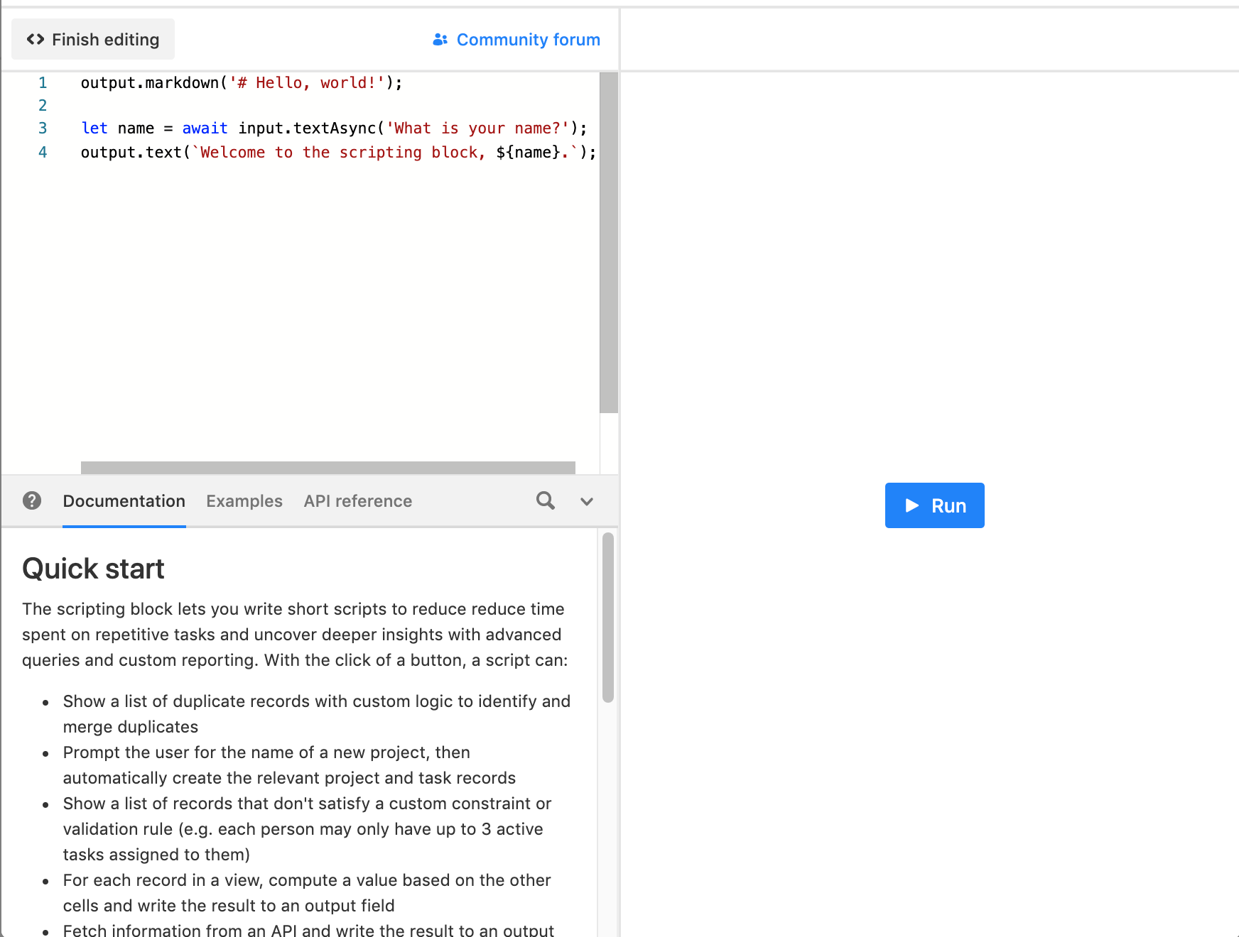 Scripting Extension